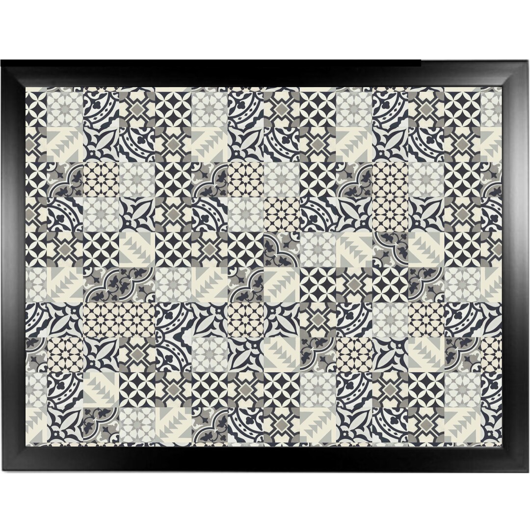 Checkers LAP TRAY Desk With Padded Bean Bag Cushion: Black Portable ...