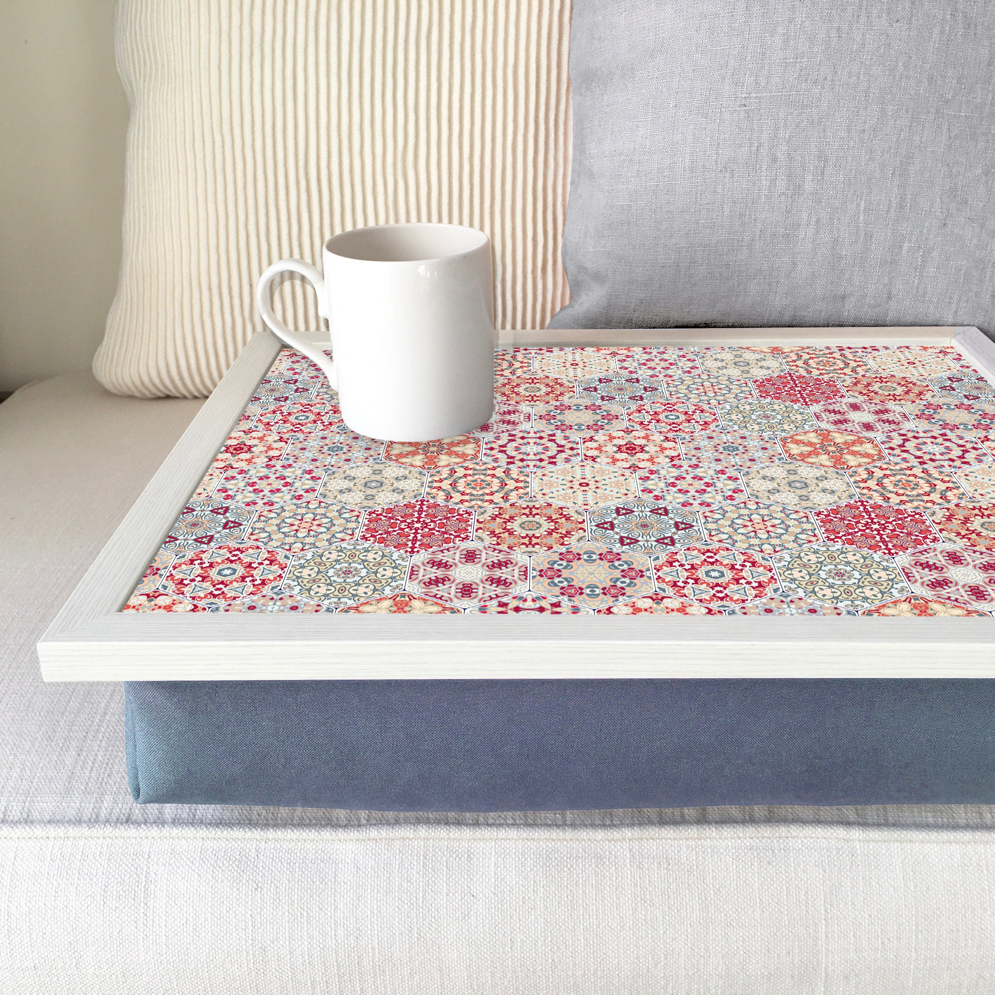 Dinner lap trays with cup holder store