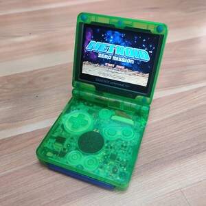 Gameboy Advance SP Transparent Green With Clear Green Button Color AGS ...