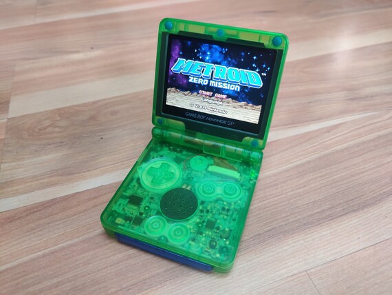 Gameboy Advance SP Transparent Green With Clear Green Button | Etsy
