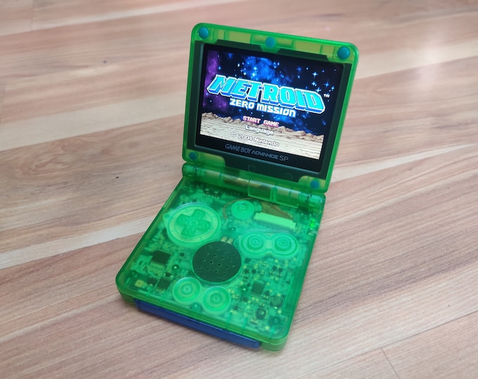 Gameboy Advance SP Transparent Green With Clear Green Button - Etsy