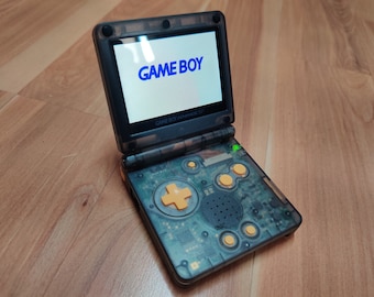 Gameboy Advance SP Solid Black Color AGS IPS Screen Mod With | Etsy