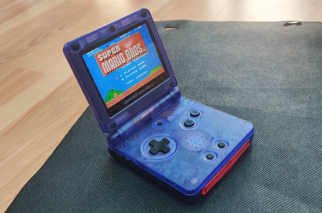 Gameboy Advance SP IPS V2 Screen Mod Dark Transparent Purple - Etsy