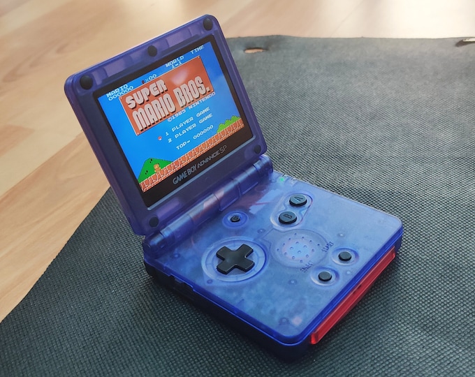 Gameboy Advance SP IPS V2 Screen Mod Dark Transparent Purple - Etsy
