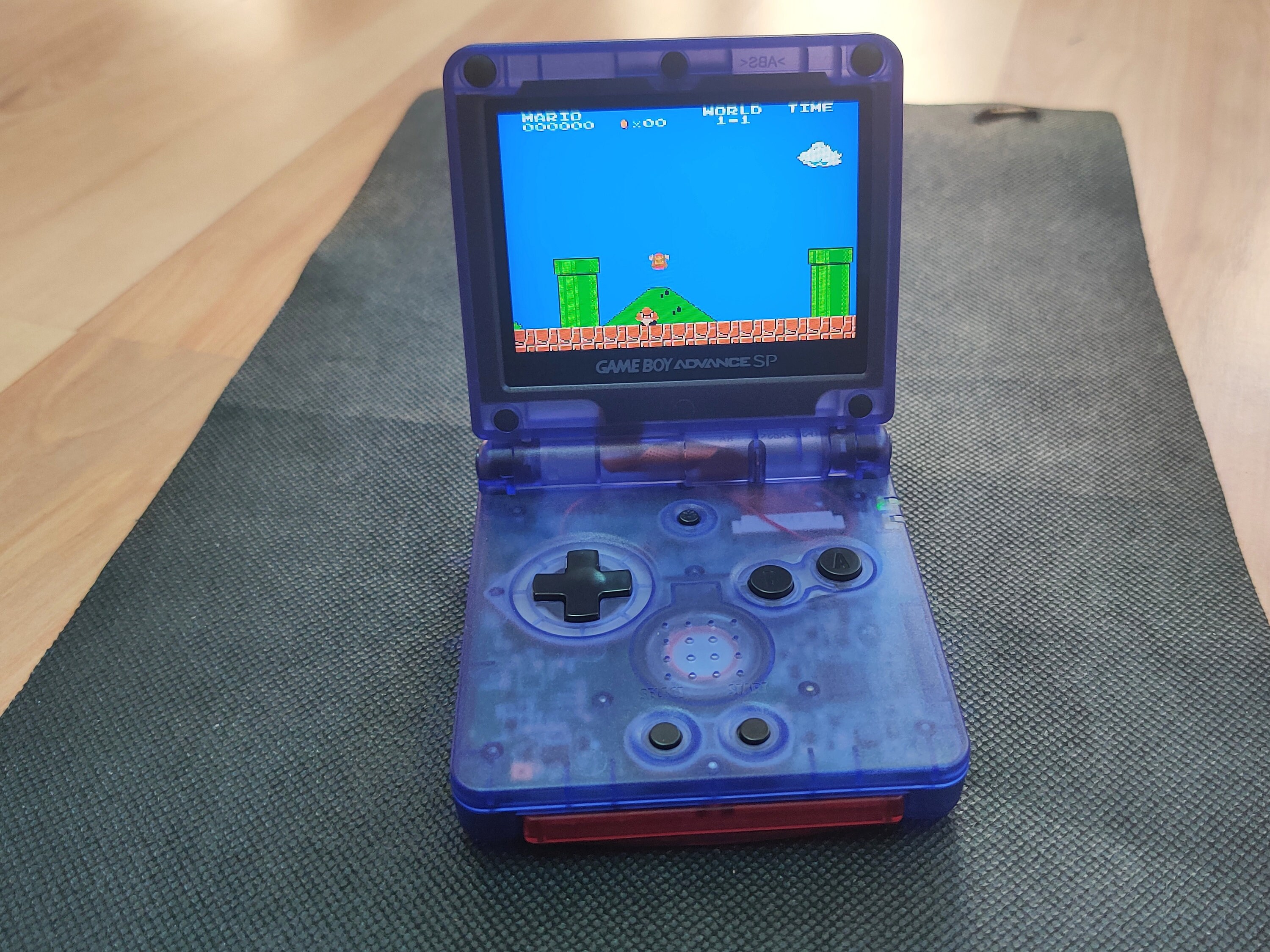 Gameboy Advance SP IPS V2 Screen Mod Dark Transparent Purple - Etsy
