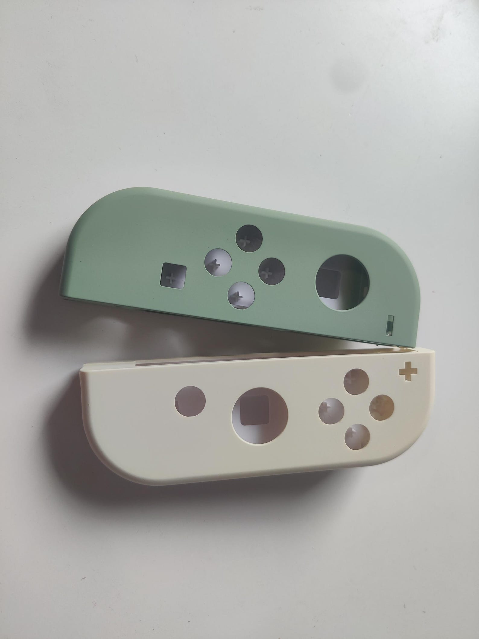 Stylish Matcha Green & Cream Joycon Shell Housing – Soft Touch Feel for ...