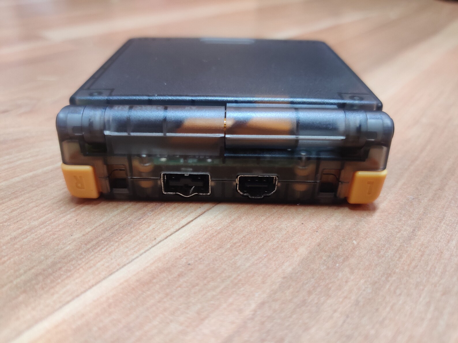 Gameboy Advance SP Transparent Black With Yellow Button Color AGS IPS ...