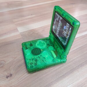Gameboy Advance SP Transparent Green With Clear Green Button Color AGS ...