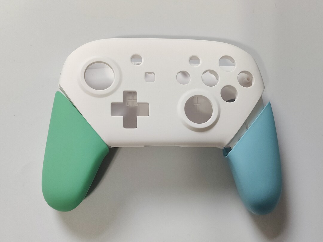 Custom Nintendo Switch Pro Controller White Replacement Shell With Hand ...