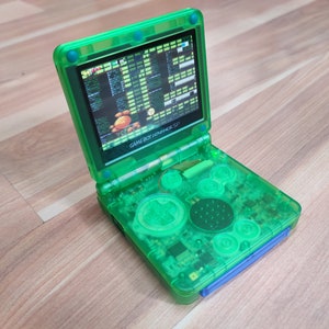 Gameboy Advance SP Transparent Green With Clear Green Button Color AGS ...