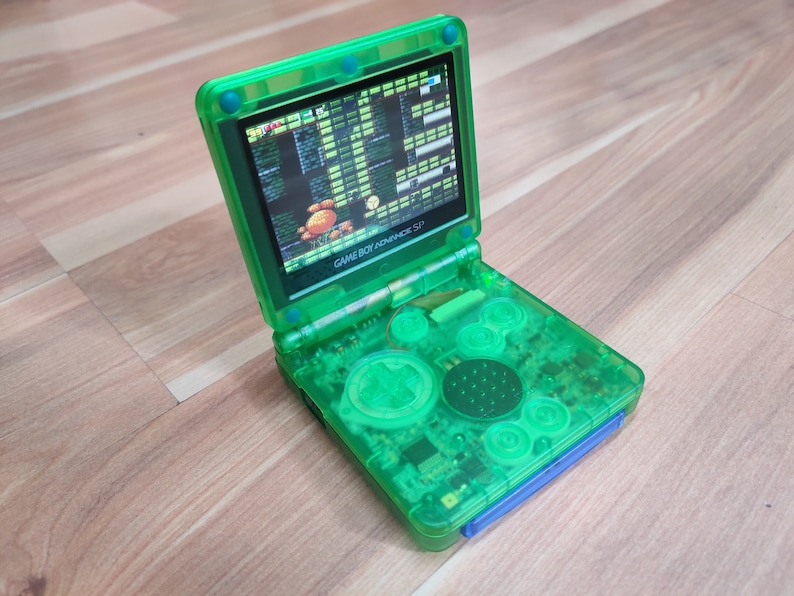 Gameboy Advance SP Transparent Green With Clear Green Button | Etsy