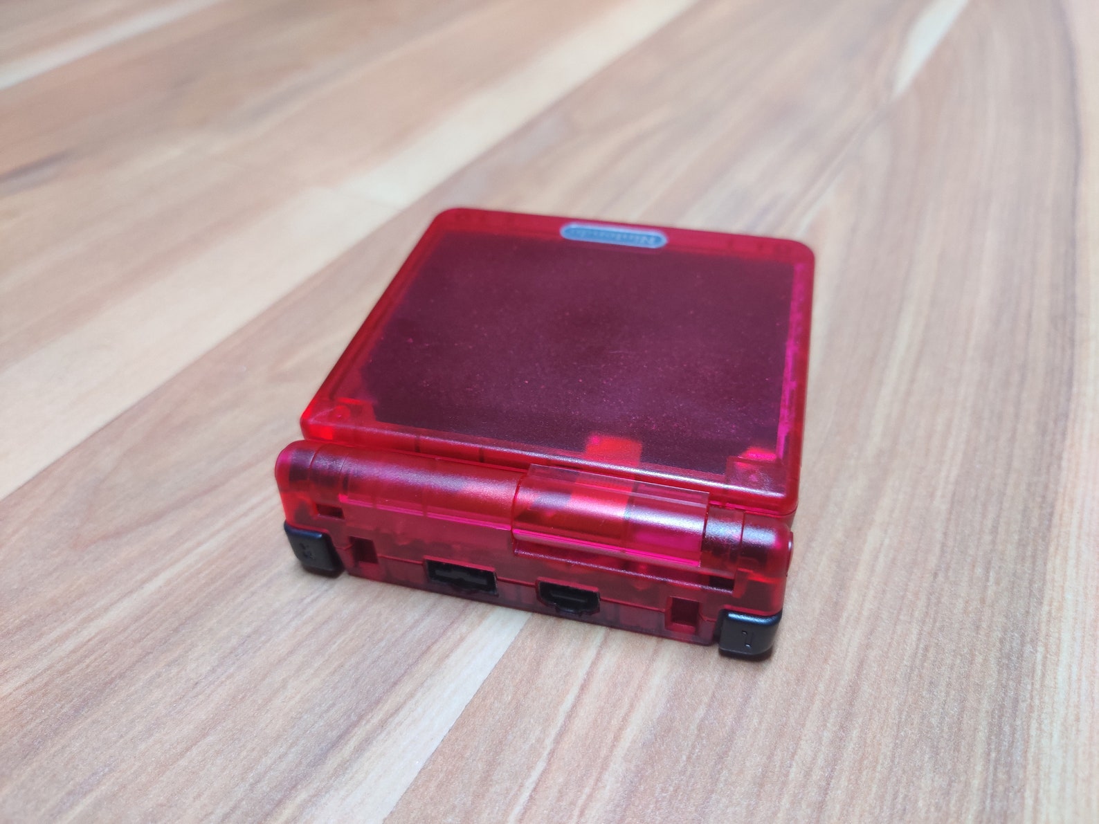 Gameboy Advance SP Transparent Clear Red IPS V2 Screen Mod | Etsy