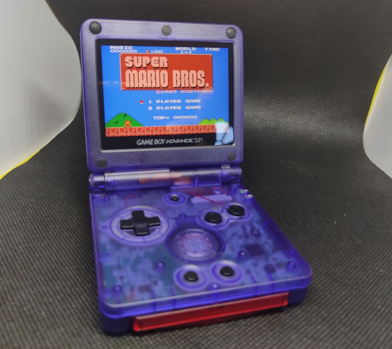Gameboy Advance SP IPS V2 Screen Mod Dark Transparent Purple - Etsy