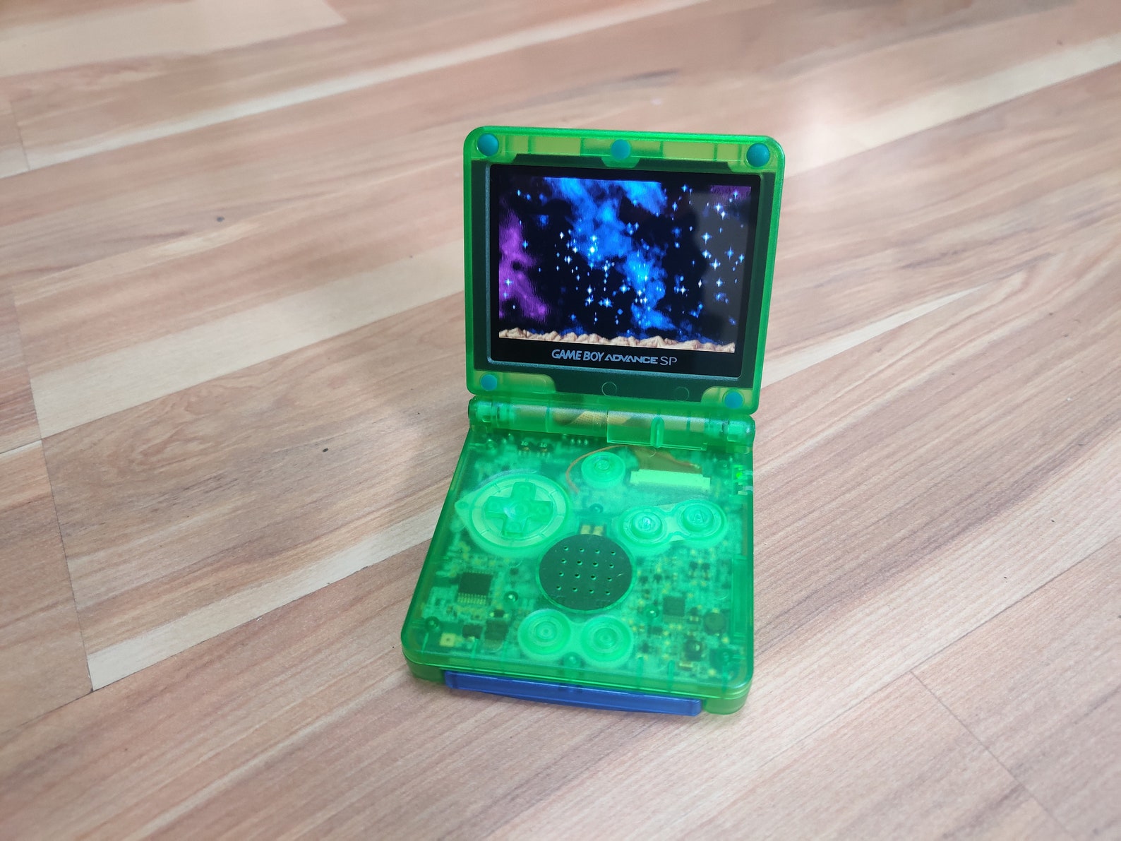 Gameboy Advance SP Transparent Green With Clear Green Button - Etsy