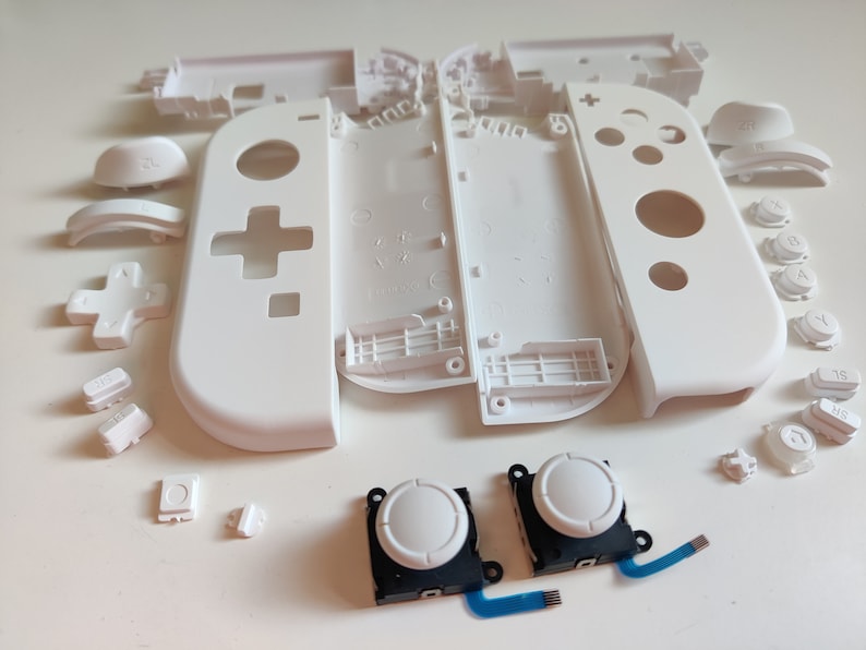 Custom Nintendo Switch White Dpad Shell With White Buttons - Etsy