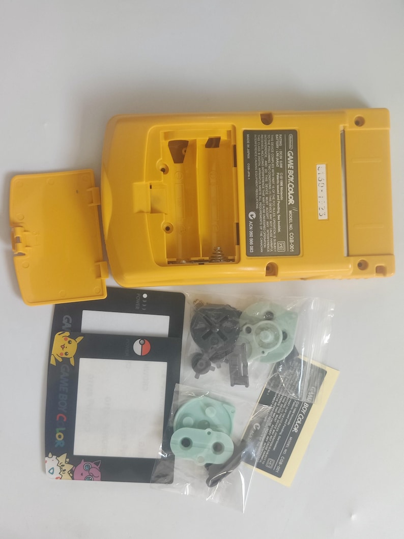 Nintendo Game Boy Color Yellow Housing Shell Replacement Case for GBC ...