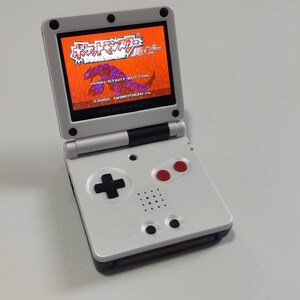 Custom GBA SP IPS V2 Screen Solid White & Black Modded With 10 Level ...