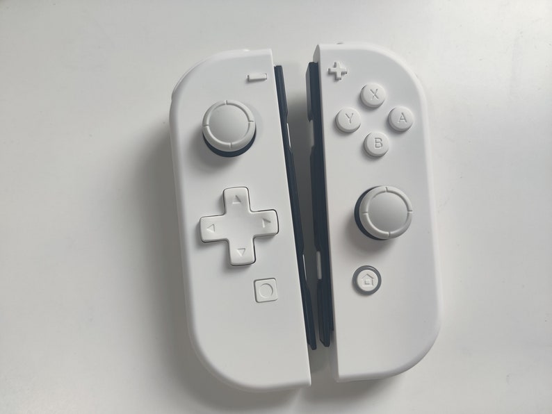 Custom Nintendo Switch White Dpad Shell With White Buttons Joycon ...