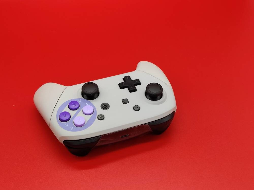Custom Nintendo Switch Pro Controller SNES Edition Theme | Etsy