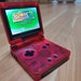 Gameboy Advance SP Transparent Clear Red IPS V2 Screen Mod - Etsy