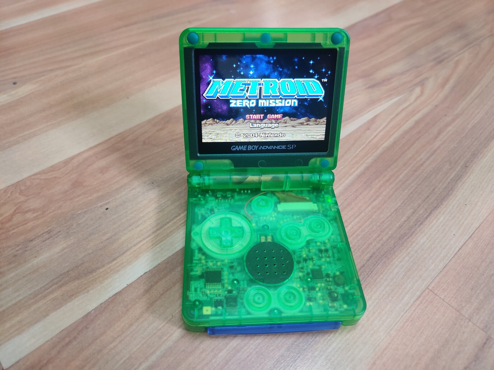 Gameboy Advance SP Transparent Green With Clear Green Button - Etsy