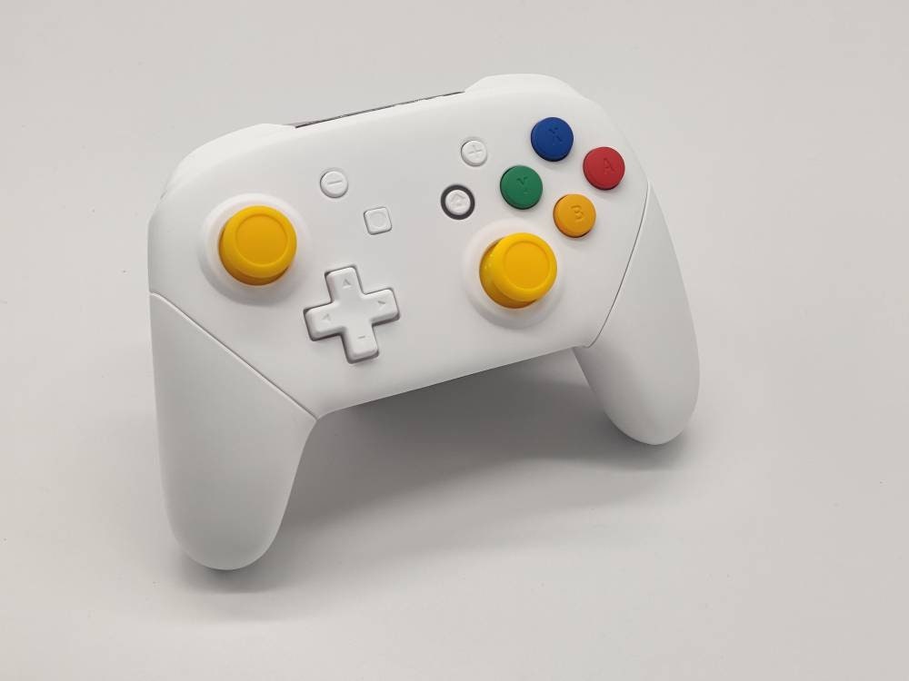 Nintendo Switch Pro Controller White Shell Mix Color With White Buttons ...