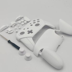 Nintendo Switch Pro Controller White Shell & Buttons DIV Kits With ...