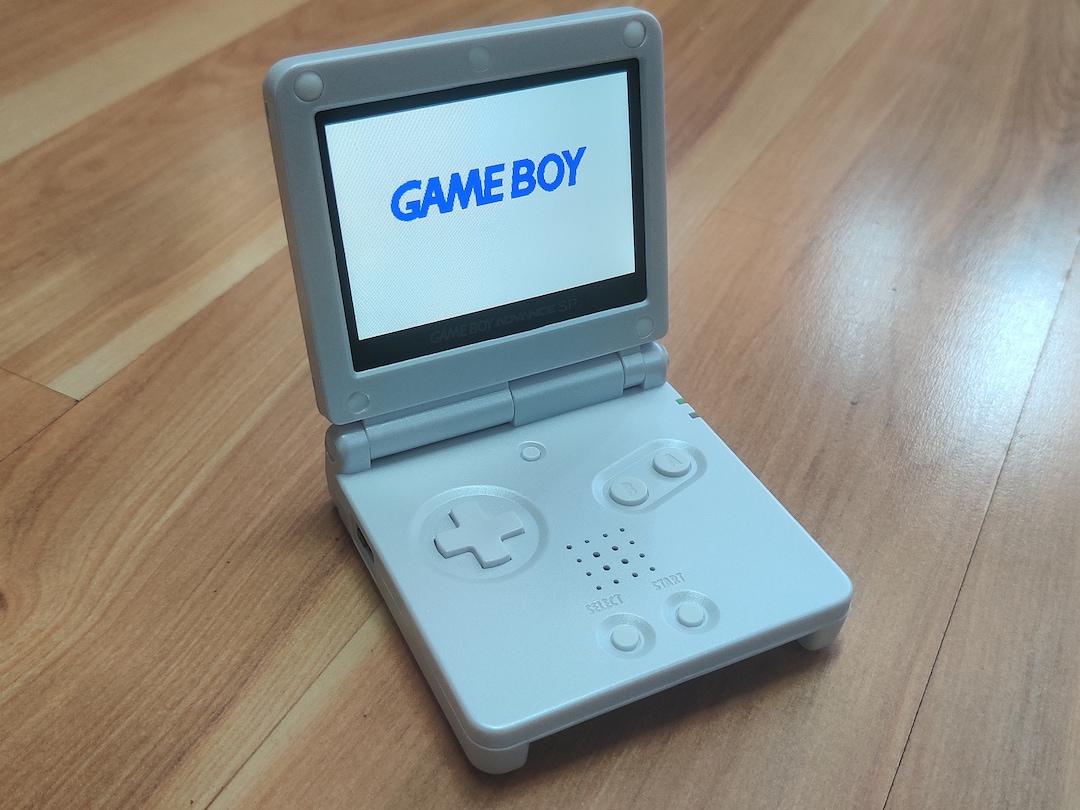 Gameboy Advance SP Solid White With White Button Color AGS IPS Screen ...