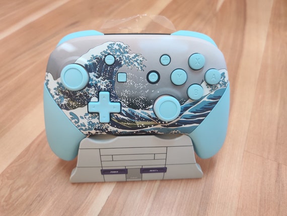Nintendo Switch Pro Controller Wave Theme With Heaven Button & - Etsy