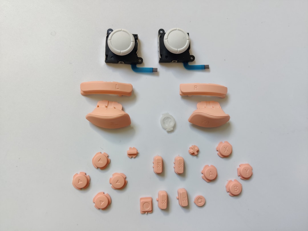Custom Nintendo Switch Joycon Mandy Pink Buttons & Joysticks - Etsy