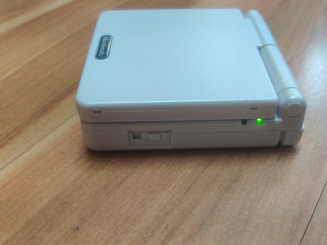 Gameboy Advance SP Solid White with white button Color AGS | Etsy