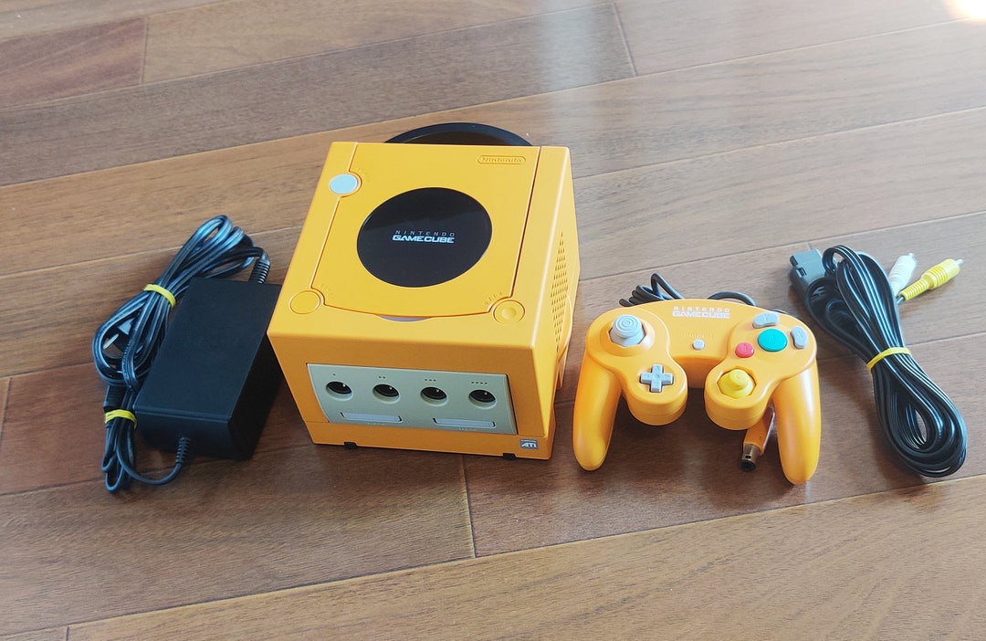 Gamecube Console Orange + Controller/s + AV Cable & Charger - Etsy