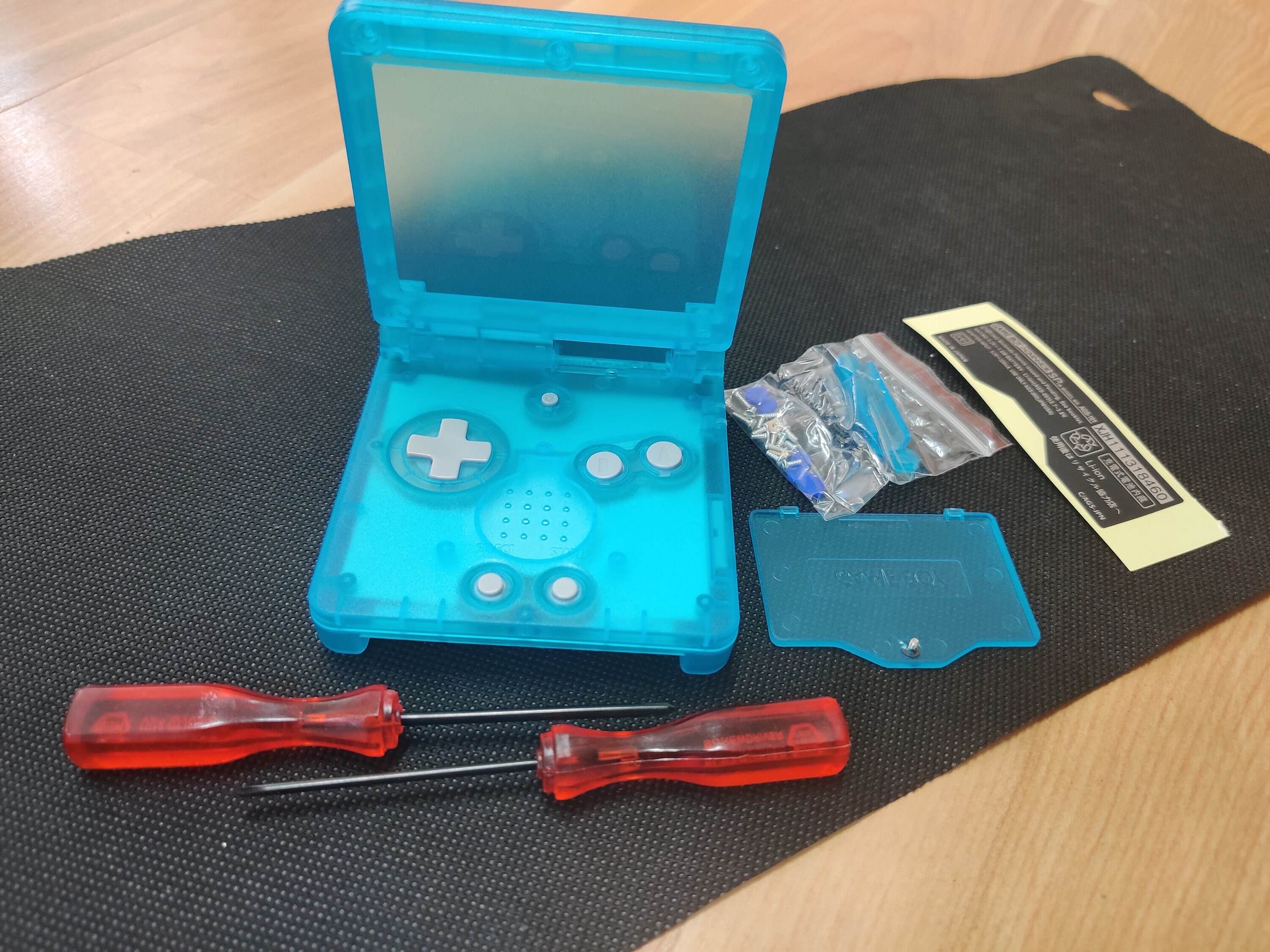 FunnyPlaying Game Boy Advance IPS Ready No Cut Housing Shell Clear ...