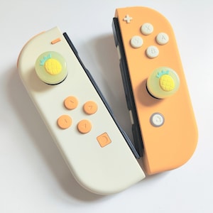 Custom Nintendo Switch Joycon Light Cream & Yellow Joycon Controller ...