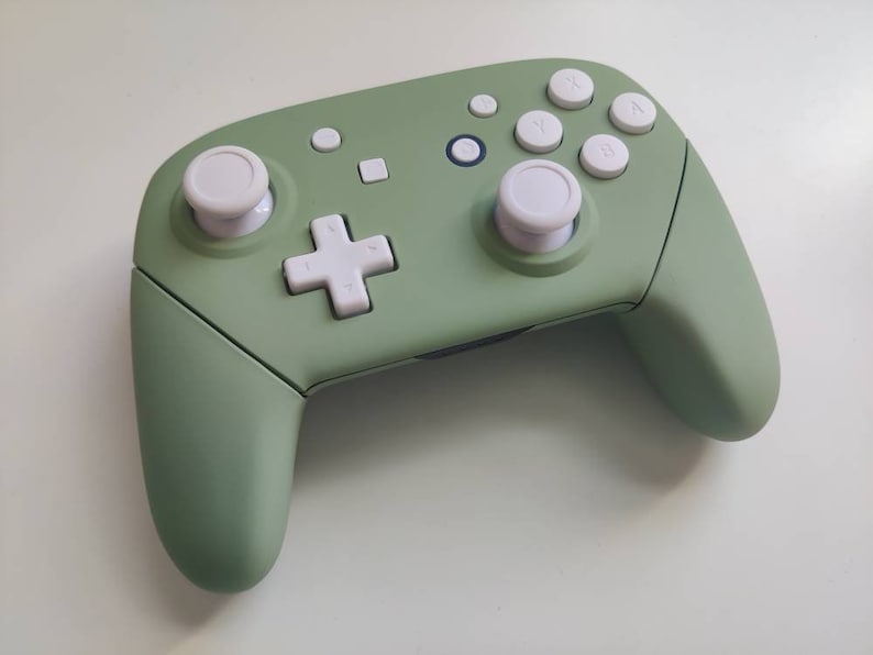 Custom Nintendo Switch Pro Controller Matcha Green Replacement Shell ...