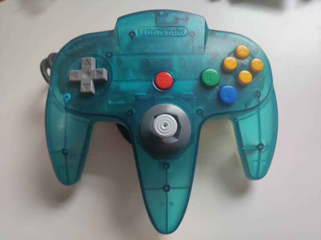 Authentic Nintendo Ice Blue Color Controller for Nintendo 64 - Etsy