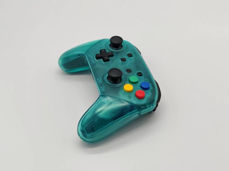 Custom Nintendo Switch Pro Controller Emerald With Mix Buttons - Etsy