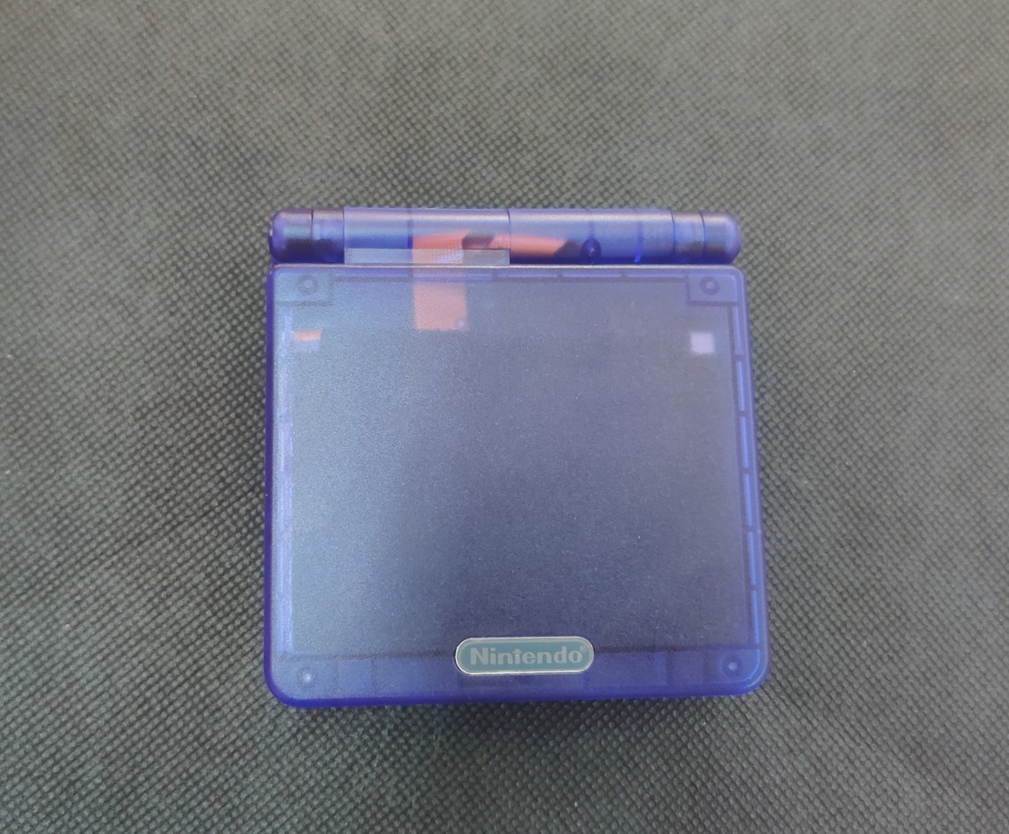 Gameboy Advance SP IPS V2 Screen Mod Dark Transparent Purple - Etsy