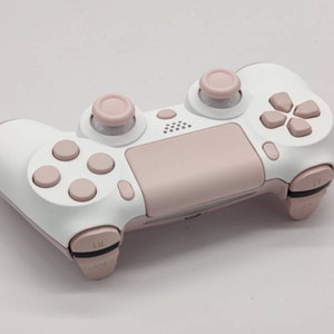 Custom PS4 Controller White Shell & Sakura Pink Buttons - Etsy Australia