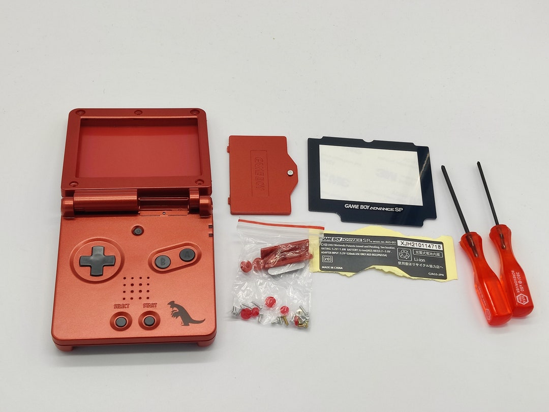Gameboy Advance SP Classic Red Groudon Replacement Housing Shell for ...