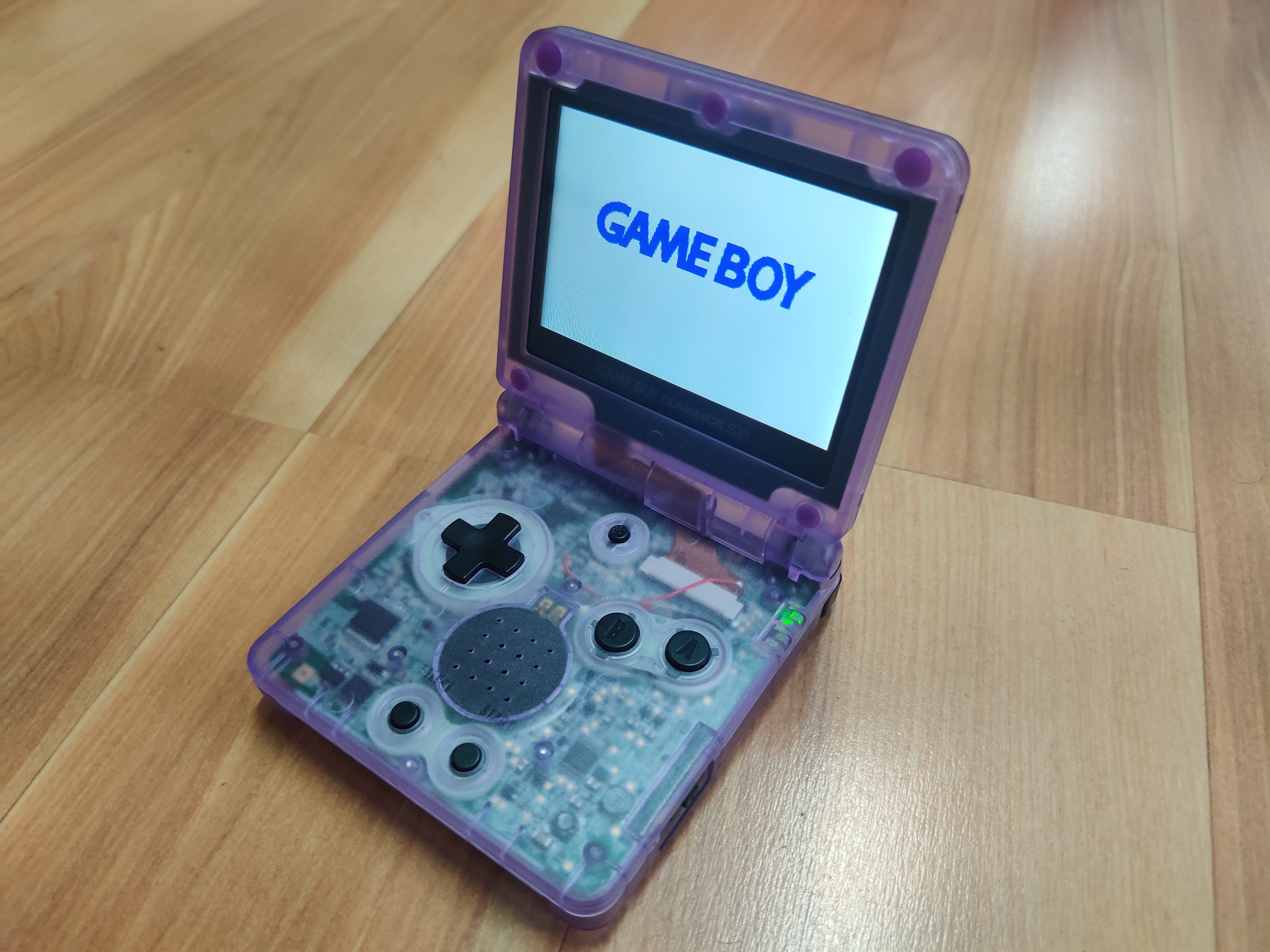 Gameboy Advance SP Transparent Purple IPS V2 - Etsy