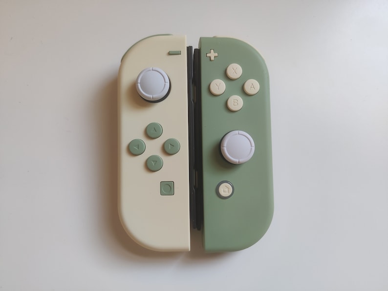 Custom Nintendo Switch Joycon Light Cream & Matcha Green - Etsy