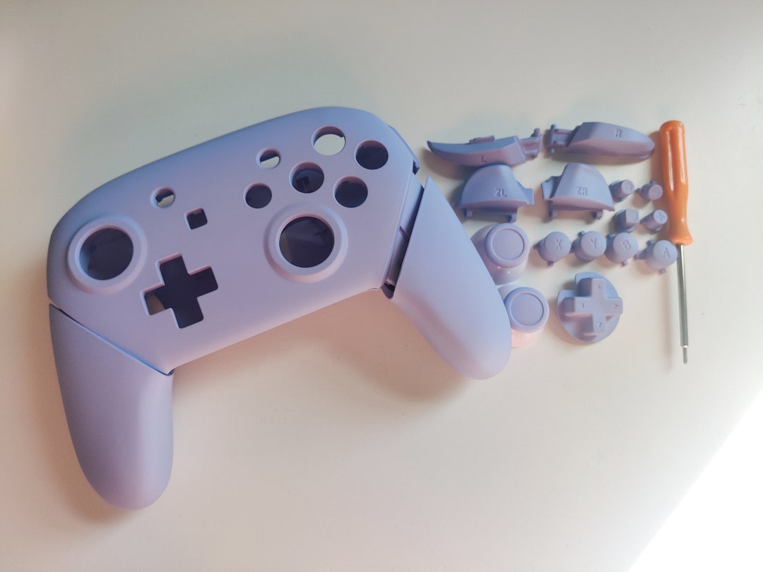 Custom Nintendo Switch Pro Controller Shell DIV Kit Violet Color With ...