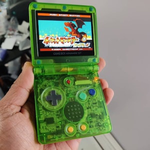 Gameboy Advance SP Clear Green With Mix Color Buttons AGS IPS Screen ...
