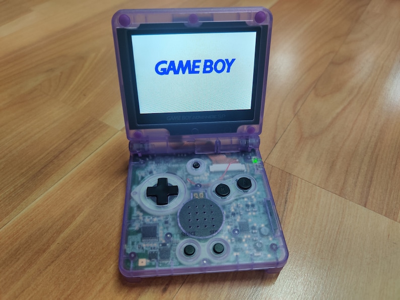 Gameboy Advance SP Transparent Purple IPS V2 - Etsy