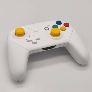 Nintendo Switch Pro Controller White Shell Mix Color With White Buttons ...