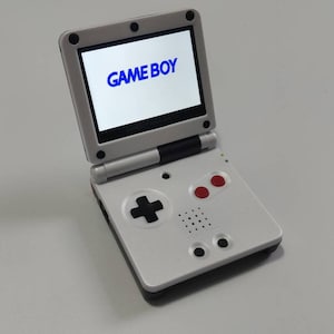 Custom GBA SP IPS V2 Screen Solid White & Black Modded With 10 Level ...