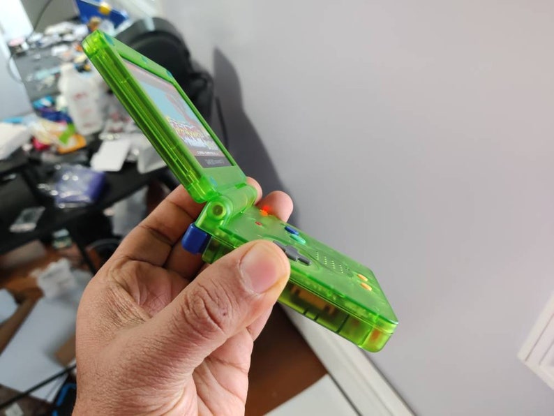 Gameboy Advance SP Clear Green With Mix Color Buttons AGS IPS Screen ...