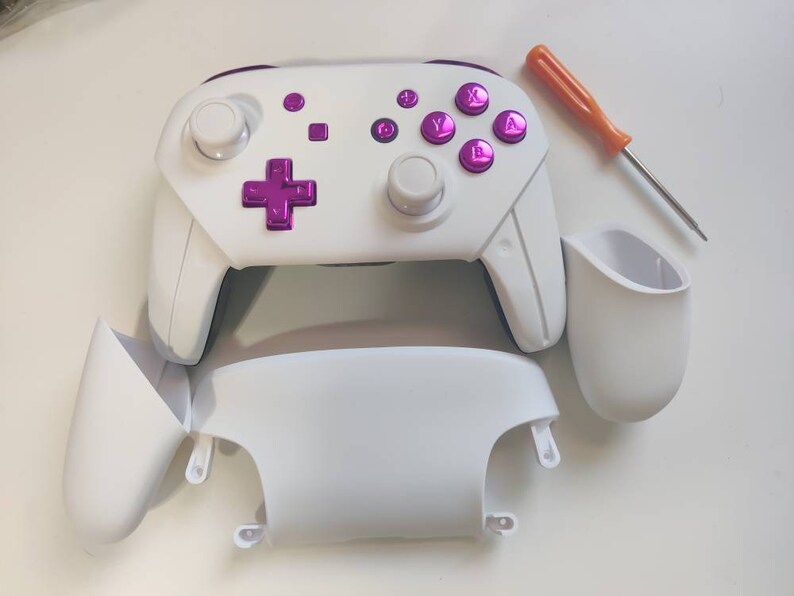 Custom Nintendo Switch Pro Controller White Replacement Shell - Etsy