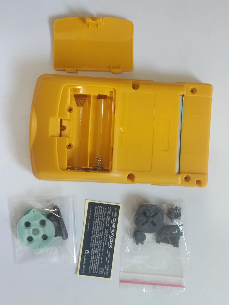 Nintendo Game Boy Color Yellow Housing Shell Replacement Case for GBC ...